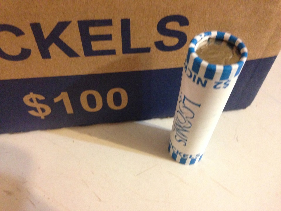 No Box, 50 Unsearched Jefferson Nickel Rolls! $100. Circulated Coins ...