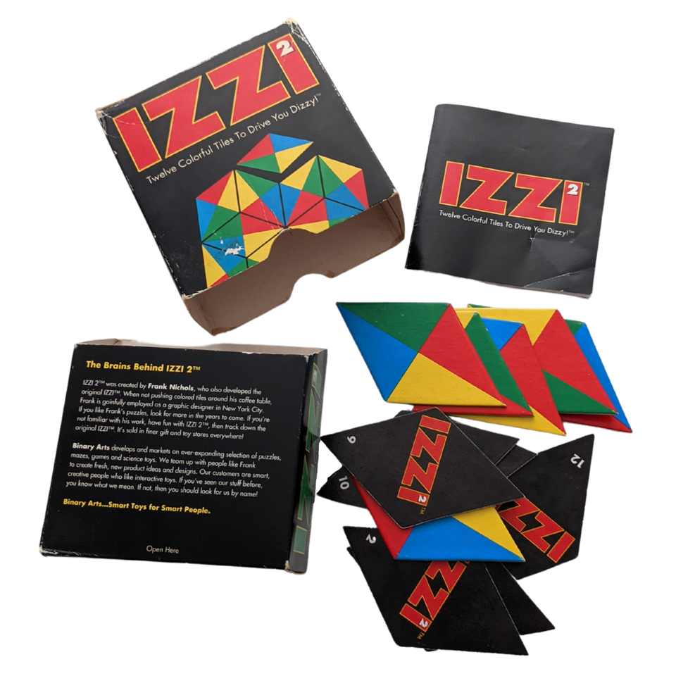 Vintage 1993 IZZY 2 Puzzle Game・Complete w/ Booklet & 12 pcs・Retro ...