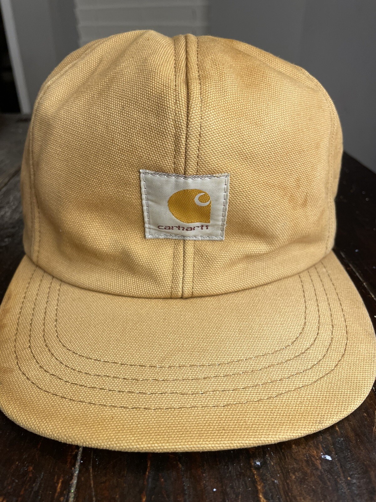 Vintage Carhartt Hat Cap Ear Flaps Insulated Quilted Canvas Made in USA ...