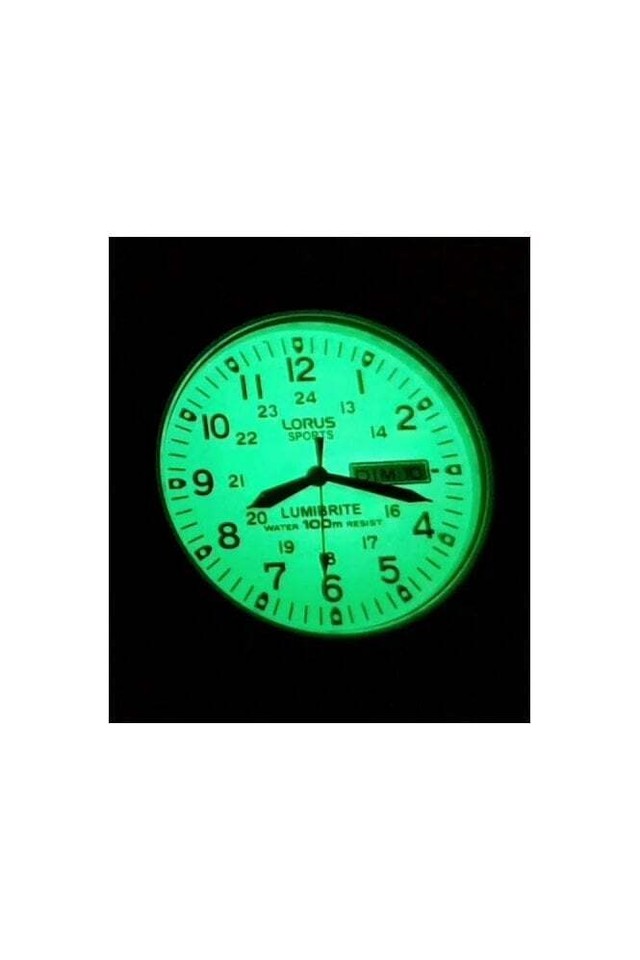 Lorus Mens Lumibrite Military Style Watch | Stainless Steel Case ...