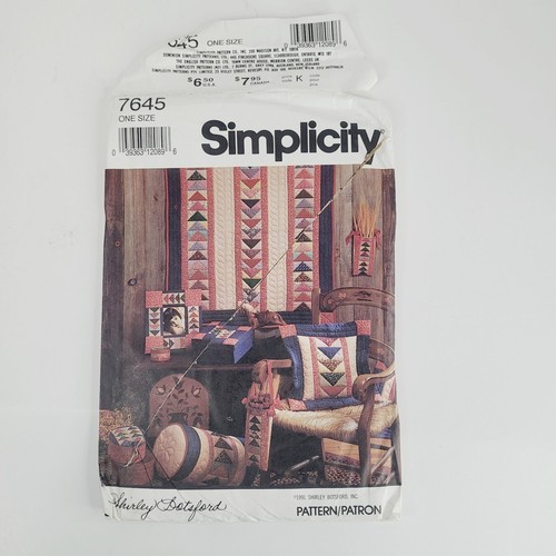 Flying Geese Pillows Frame Quilt Pattern Simplicity 7645 Shirley ...