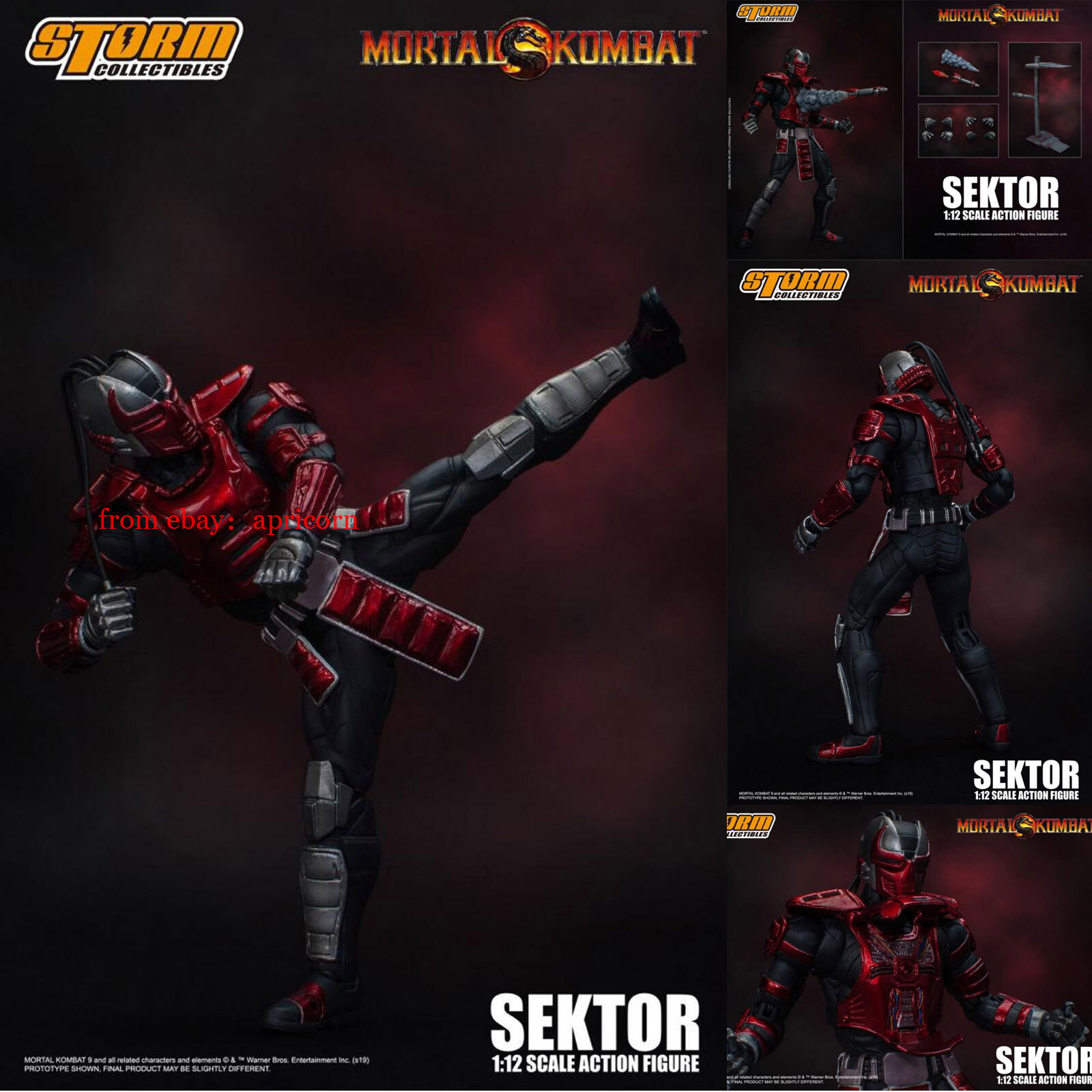 Storm Toys 1/12 SEKTOR MORTAL KOMBAT Action Figure Model Collector Boy ...
