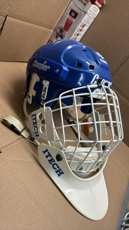 VINTAGE COOPER SK2000 GOALIE MASK LARGE RARE ITECH HOCKEY GOALIE HELMET ...