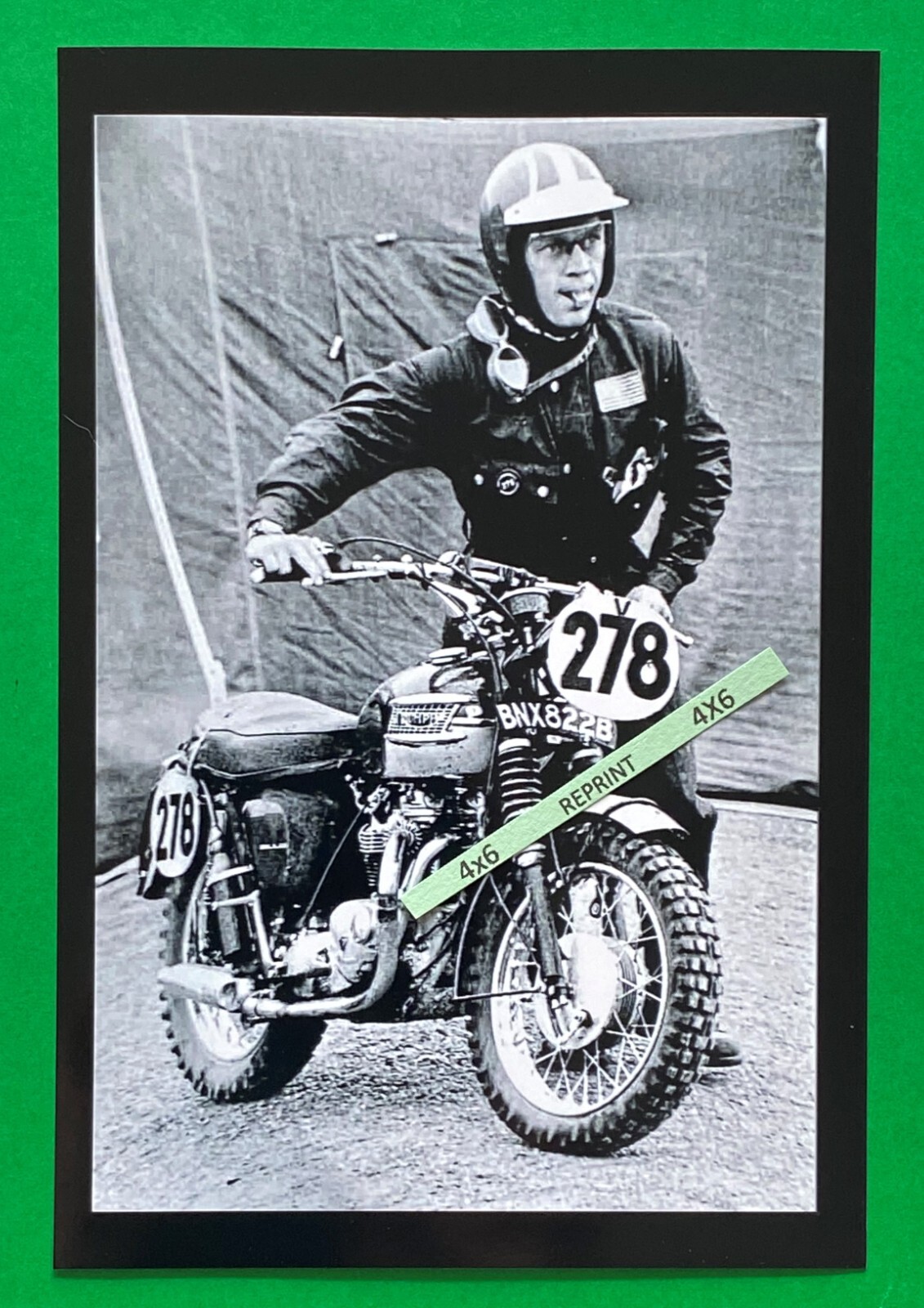 Actor Steve Mcqueen Motorcycle