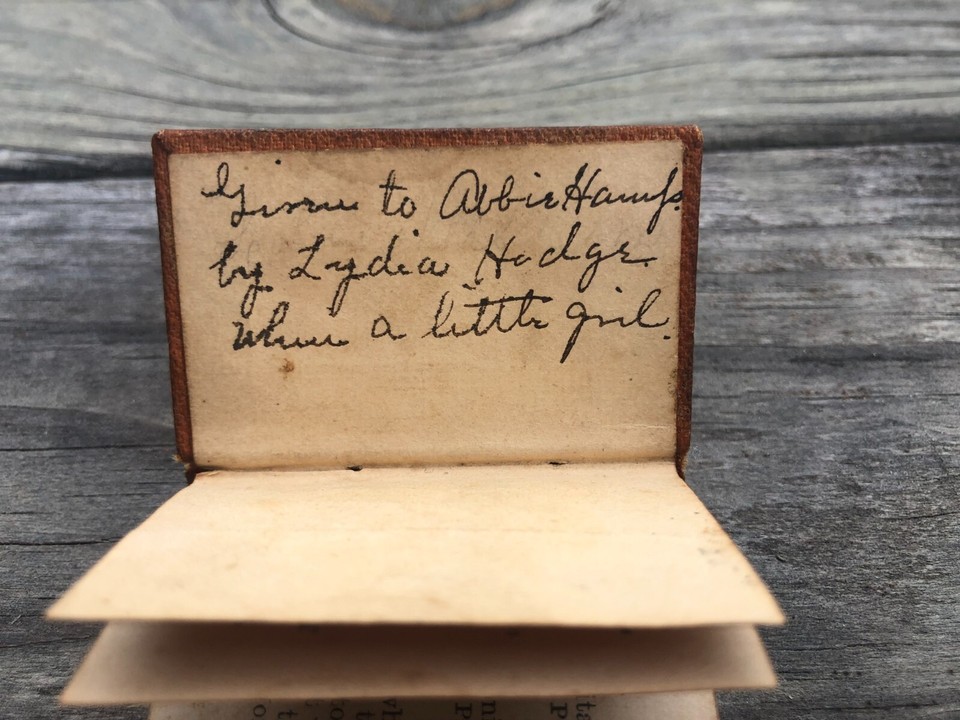 Antique 19thC 1850s DEW-DROPS American Tract Society Miniature Book ...