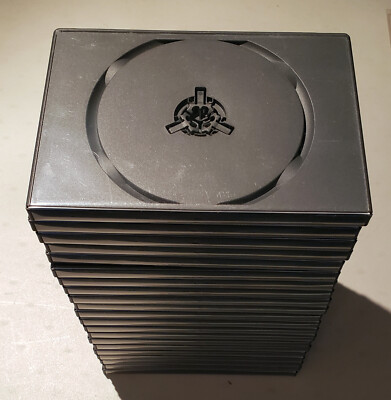 21 NEW Standard Black DVD Blu-ray CD Wii Single Disc Case 14mm Storage ...