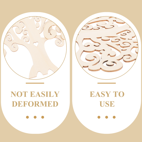 2 Pcs Wood Cutout Tree Slices Heart Shape Plate -shaped Decoration ...