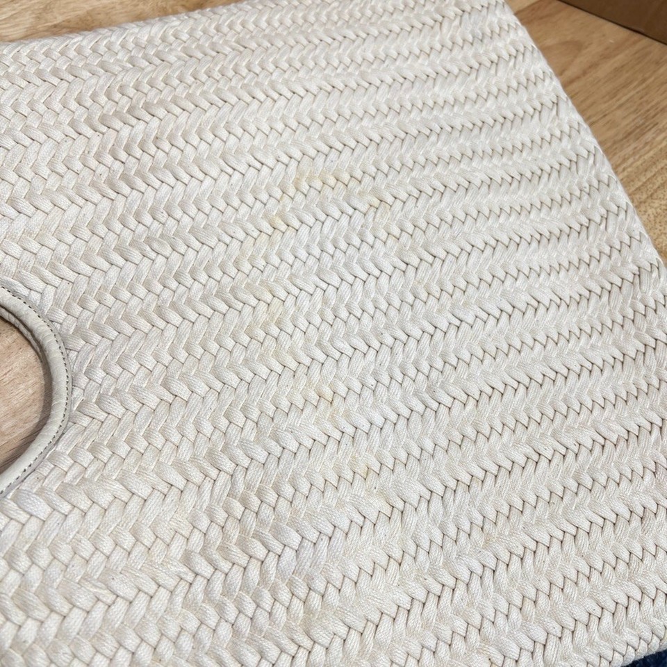 Banana Republic Handbag Woven Cotton Textile Handle Bag Resort Beach | eBay