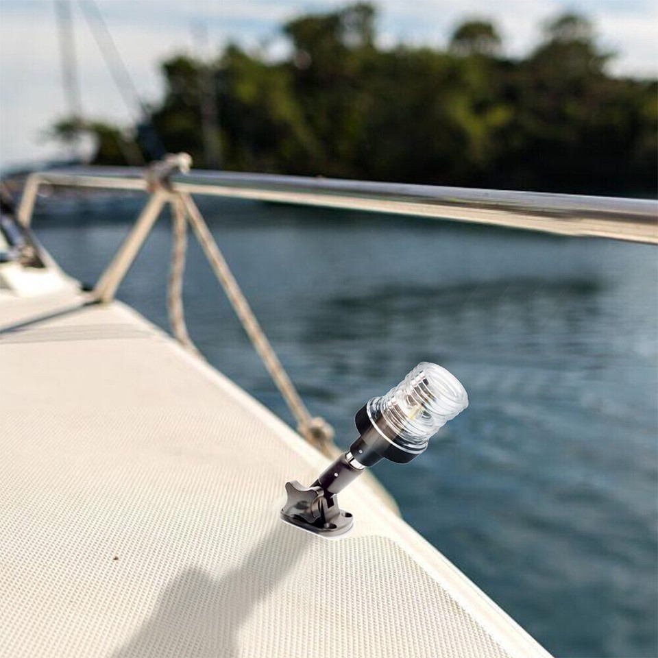6Inch Marine Boat Yacht LED Navigation Light Stern Anchor Pole Lamp ...