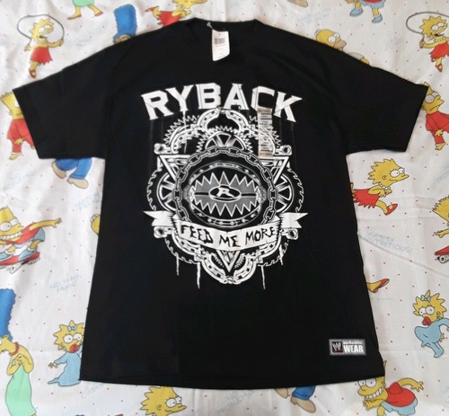 Ryback T-Shirt Feed Me More WWE big guy black Medium | eBay