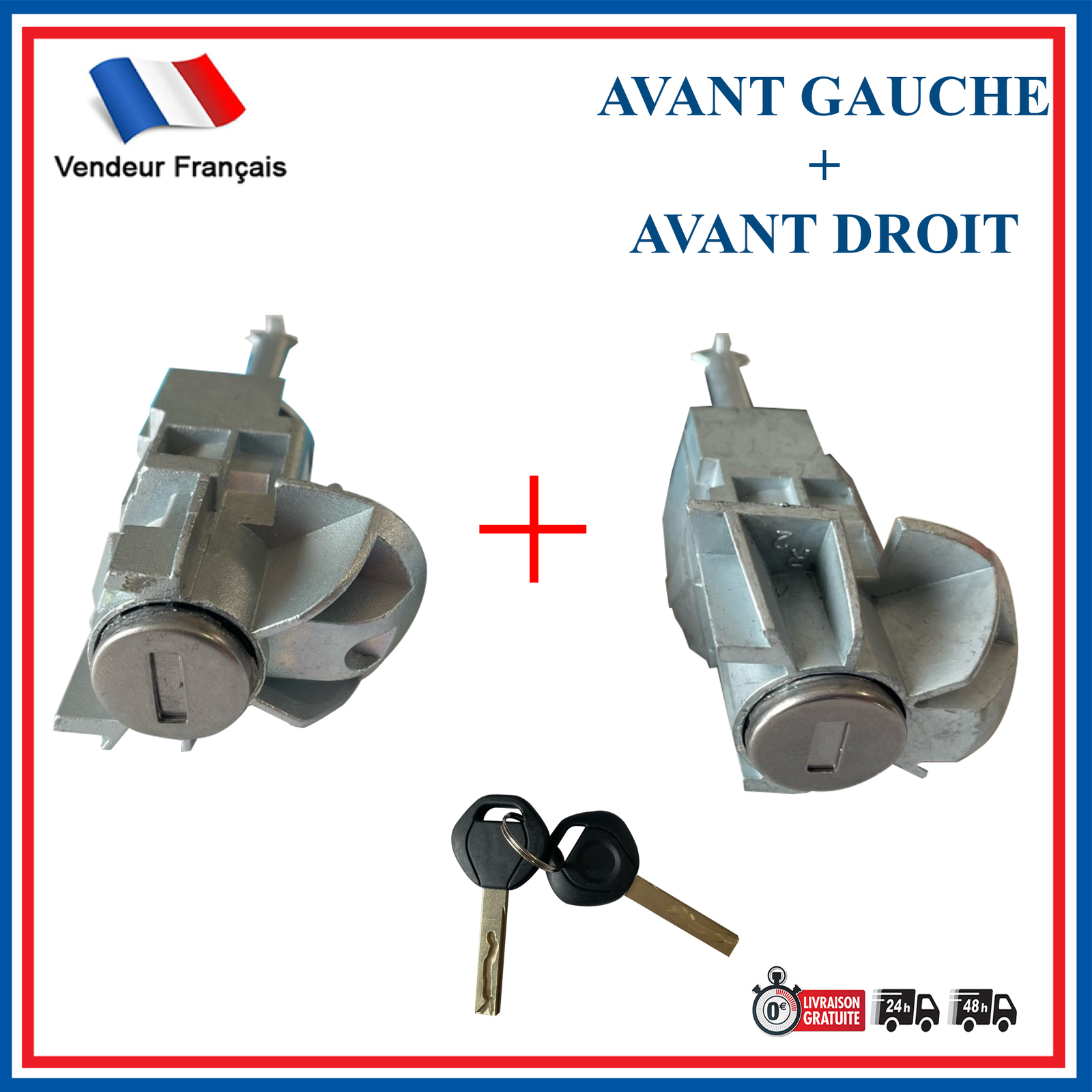 Cylinder Door Lock AVG AVD BMW Serie 3 E46 51217019976 51217019975 for ...