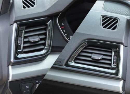 Black Titanium Central Console Air Outlet Vent Trim For Audi Q5 2018 ...