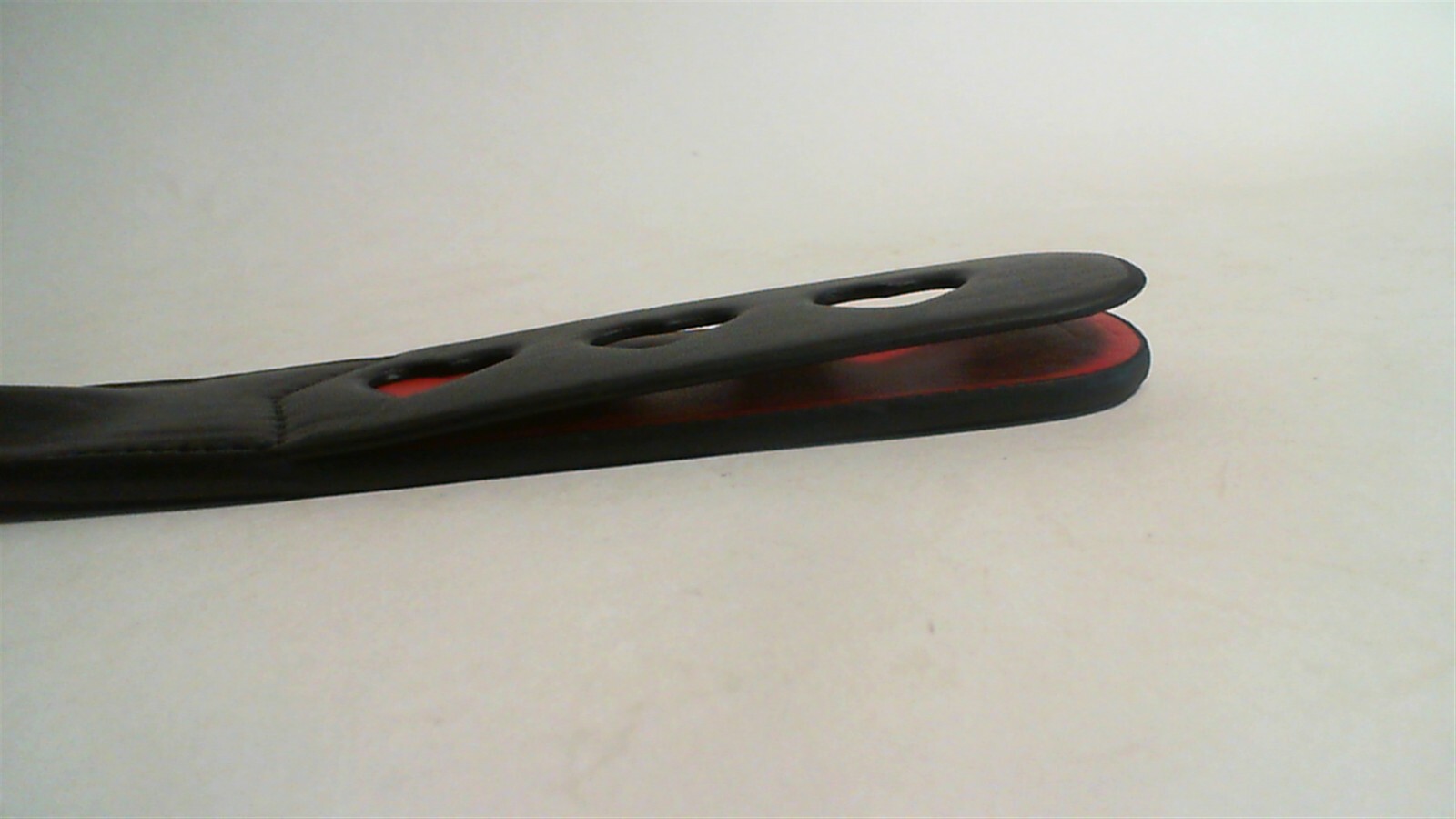 Long Leather Kinky Spanking Bondage Paddle with 3 Hearts Imprint ...