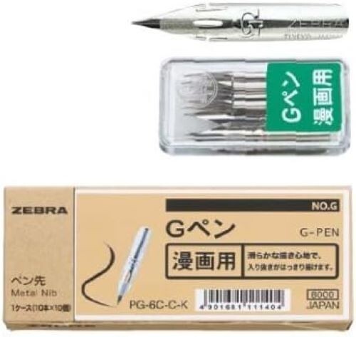 Zebra Manga Pen Nib G-Pen No.G 100pcs PG-6C-C-K | eBay