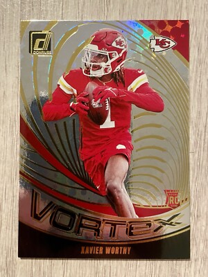 Xavier Worthy 2024 Panini Donruss Vortex VOR-XWO Rookie RC | eBay