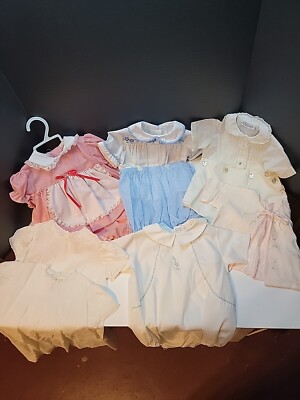 Lot Of 7 Vtg Baby Clothes Items Various Sizes | eBay UK