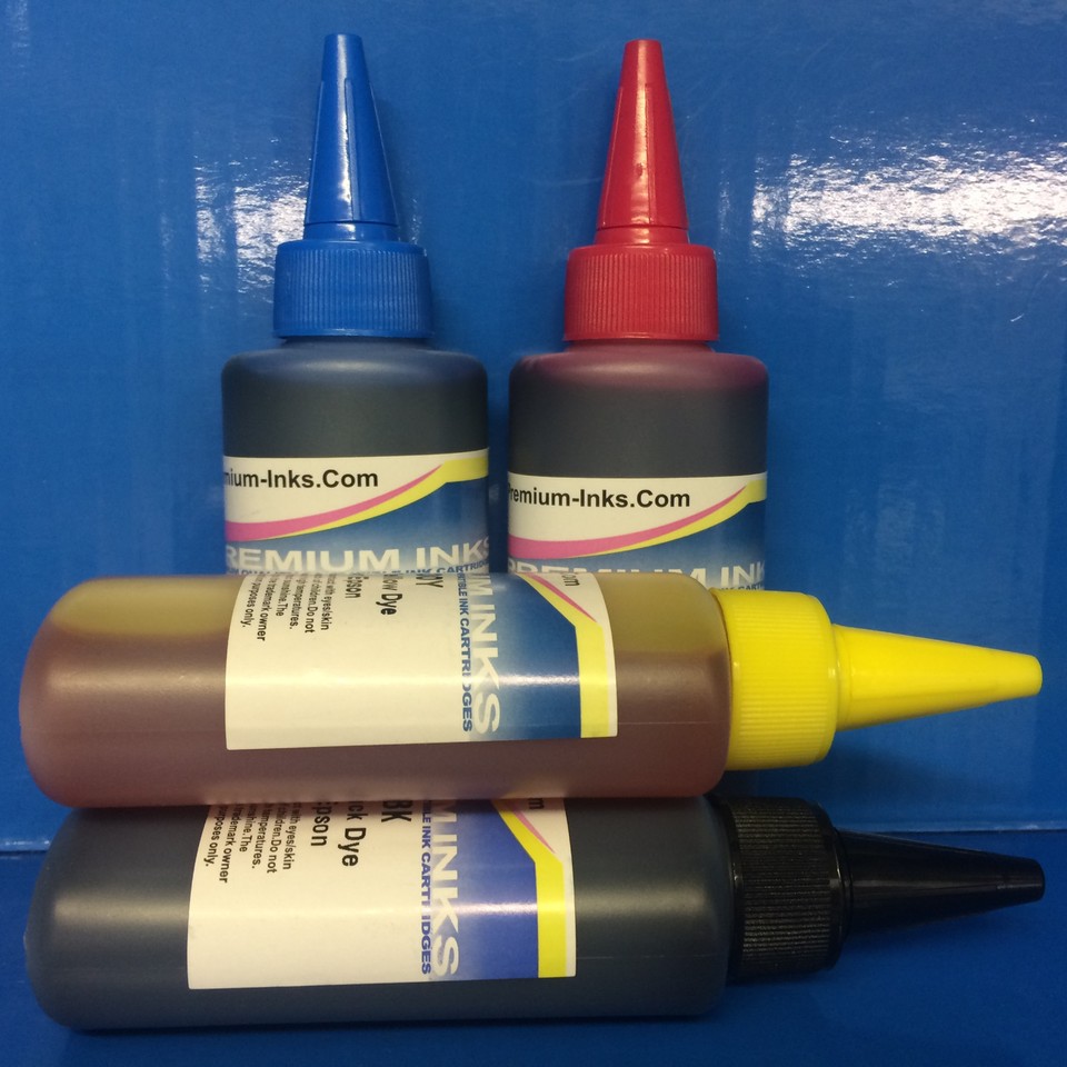 4X PRINTER REFILL INK EPSON ECO TANK ECOTANK ET 1650 2600 2650 2710 ...