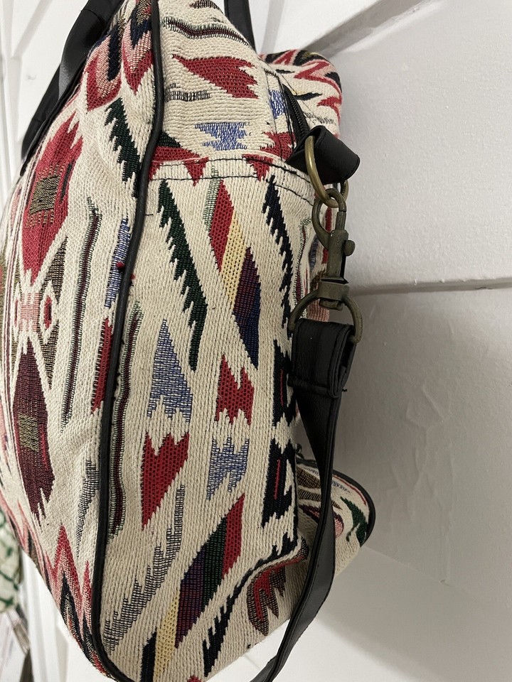 Z&L Anthropologie Multicolor Southwestern Shoulder Bag Zipper READ* | eBay