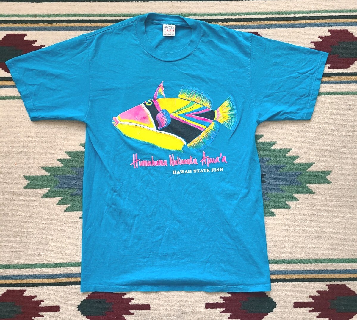 Humu Humu Nuku Nuku Apua'a Hawaii State Fish T SHIRT Size Large Dive | eBay