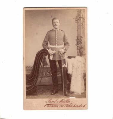 CDV Foto Soldat - Berlin um 1890 | eBay
