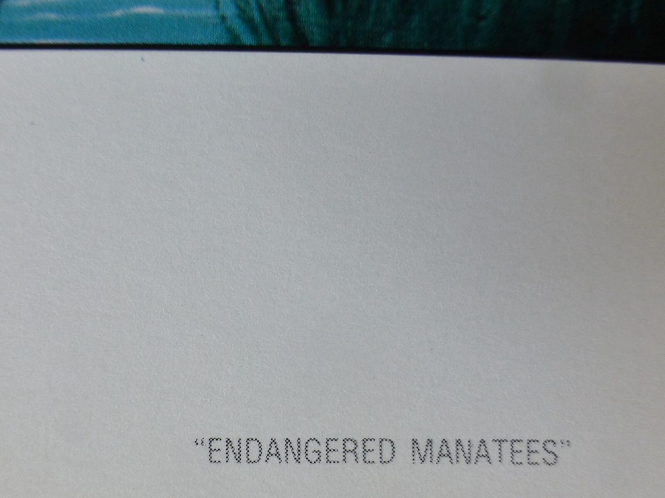 Wyland Sea cows ENDANGERED MANATEES 1992 Plate Signed Offset lithograph ...