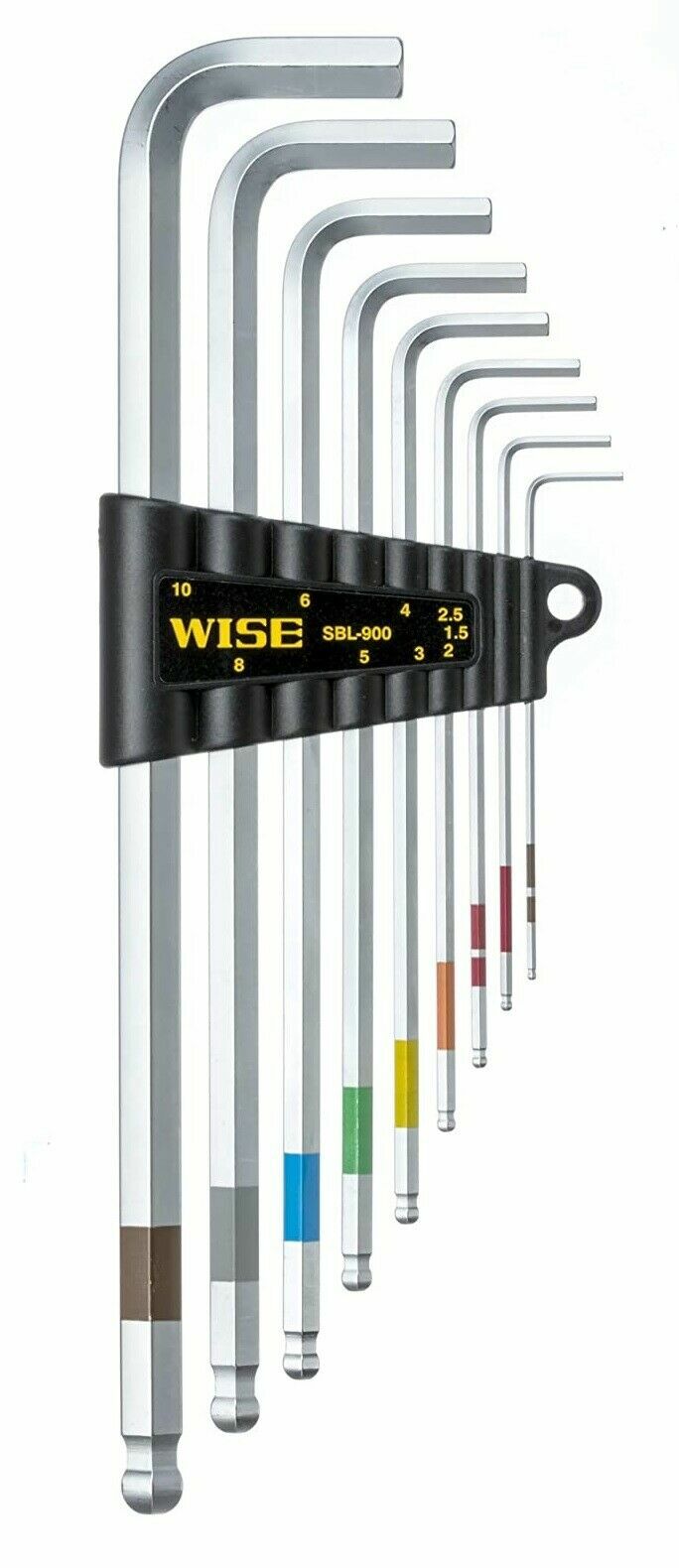 WISE SUPER BALL HEX WRENCH SET (1.5/2/2.5/3/4/5/6/8/10mm) SBL-900 | eBay