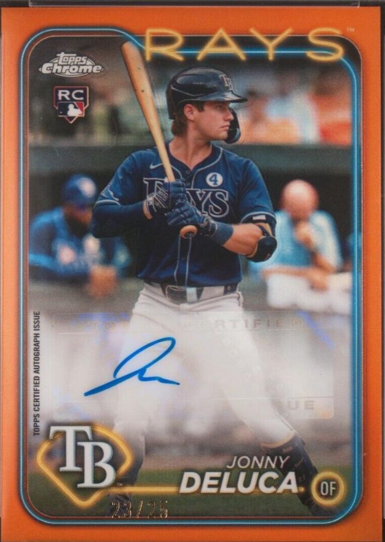 2024 Topps Chrome Update Series - Autographs Jonny Deluca #AC-JD Orange ...