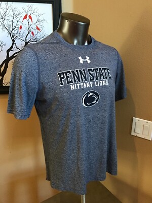 Under Armour Threadborn Penn State Nittany Lions PSU Gray Blue T Shirt ...