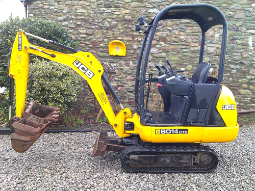 JCB MINI DIGGER, 1.5 TONNE, 8014 cts, EXCAVATOR, 3 BUCKETS, LOW HOURS ...