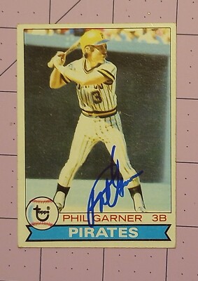 1979 Topps #383 Phil Garner (Pittsburgh Pirates) autographed baseball ...