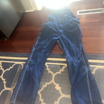 Real Work Wear Denim Overalls Bibs 32x31 | eBay