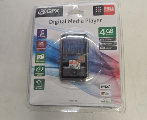 GPX ML552B MP3 Photo Player 4GB 1.8" Screen 47323552007| eBay