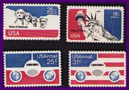 Scott #C87-C90 - 1971-74 Airmail MNH Set XF Patriotic Design 📮 BX1 | eBay