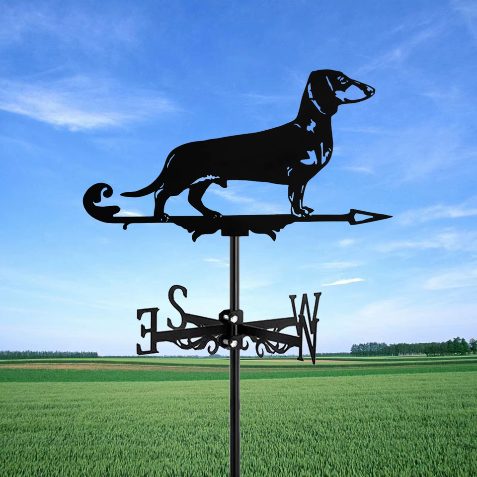Metal Standing Wind Vanes Cottage Weather Vane Indicator Roof Weather ...