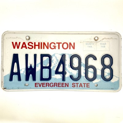 United States Washington Evergreen State Passenger License Plate ...