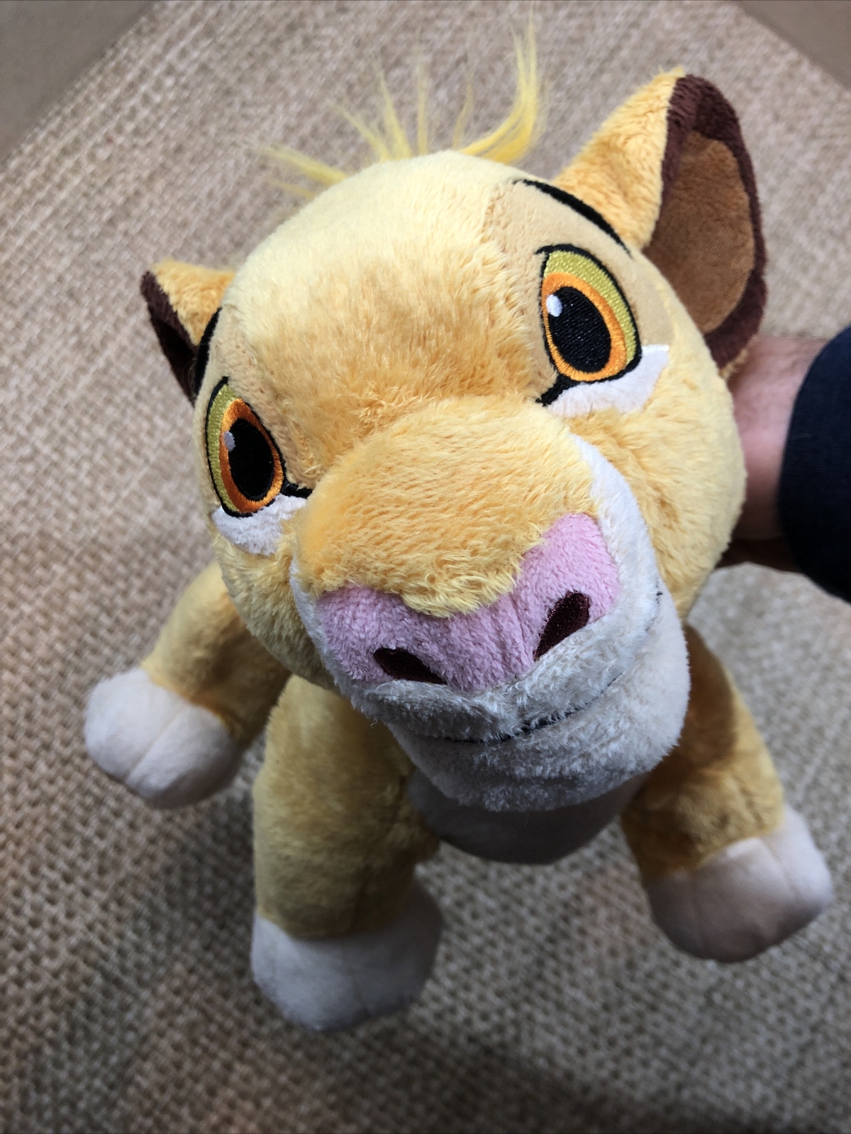 Jumbo Large Disney Store Simba The Lion King Soft Plush Pillow Toy EUC ...