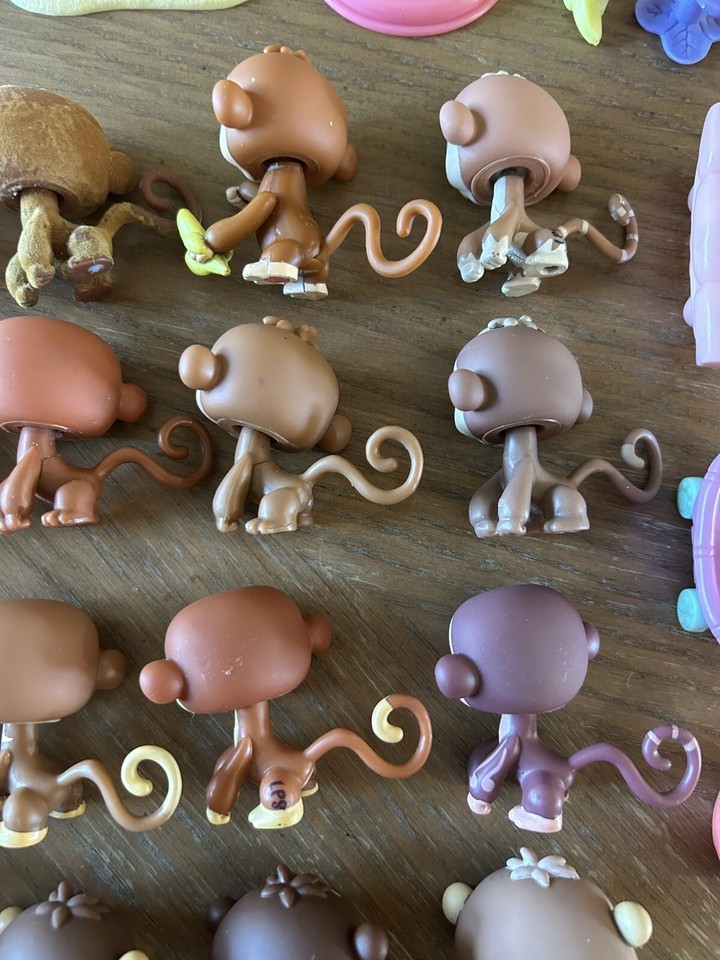 Littlest Pet Shop LPS Authentic Monkey Chimpanzee Lot (30 total) | eBay