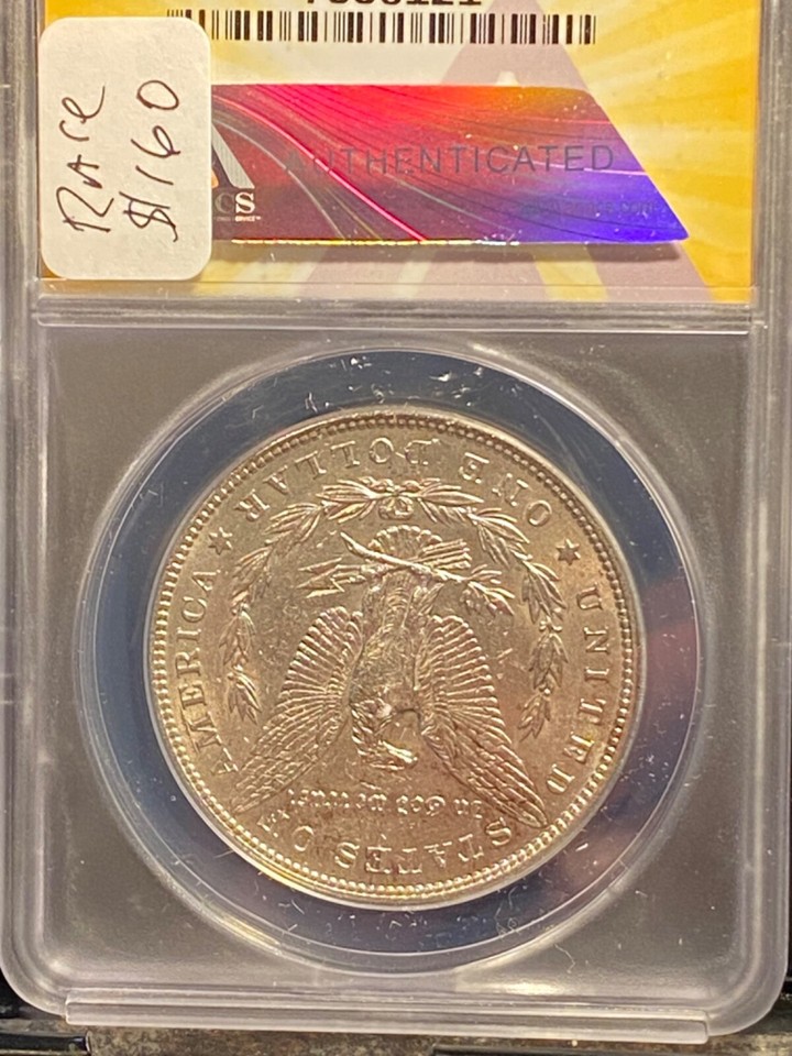 #A9146,Morgan Silver Dollar ANACS 1882 P AU 50 Seldom Seen VAM 30 | eBay