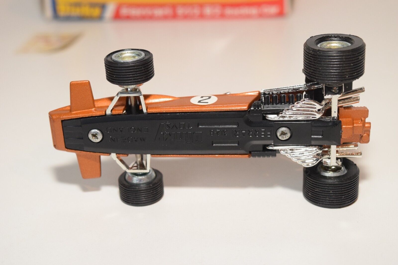 A50 1:36 DINKY TOYS 226 FERRARI 312/B2 312 / B2 RACING CAR BROWN MIB | eBay