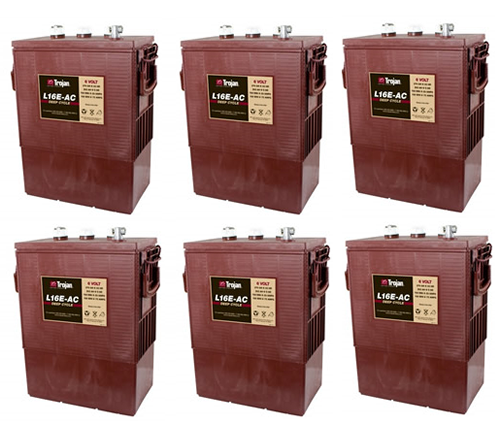 (6) Trojan L16E-AC, 6V 370 Ah Deep Cycle Battery 6 BATTERIES | eBay