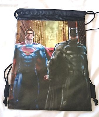 Black Batman V Superman Drawstring Backpack Dawn Of Justice TM DC Comic ...