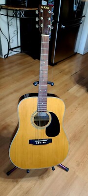 Vintage MANN Acoustic Guitar 6 string Spruce & Mahogany AJ301 Korean 70 ...