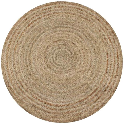 Area Rug Braided Jute 120cm Round Area Carpet Floor Rugs 8718475573999 ...
