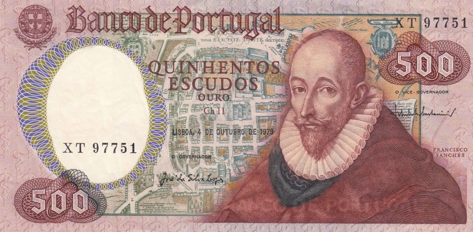 1979 500 Escudos Circulated note. Portugal 500 Escudos single bill. 500 ...