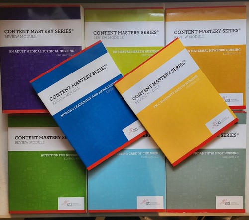ATI Content Mastery Series Review Modules Set Of 8 Study Test RN ...