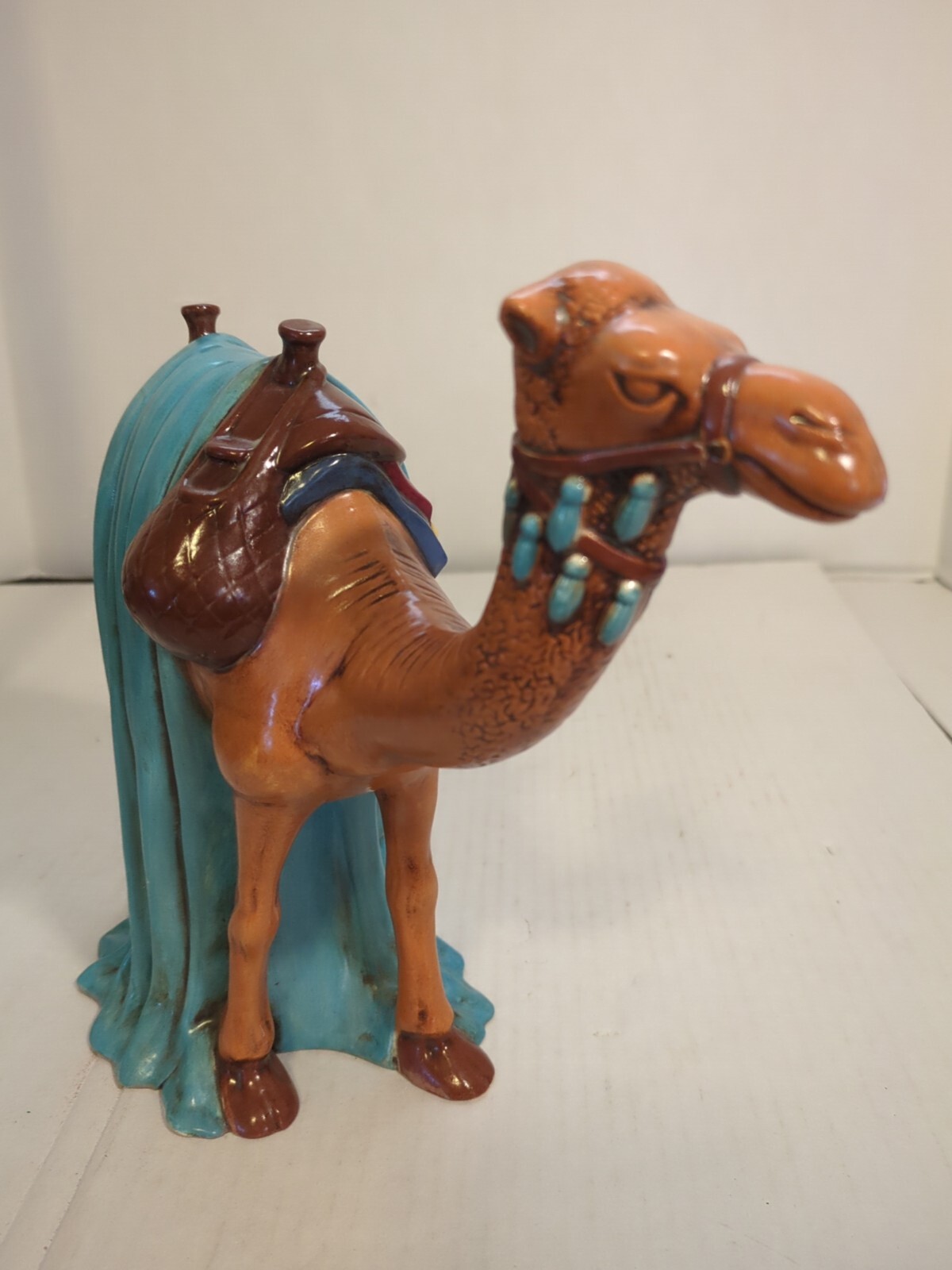 Vintage Ceramic Camel Hand Painted Figurine 8.5" Nativity Scene ...