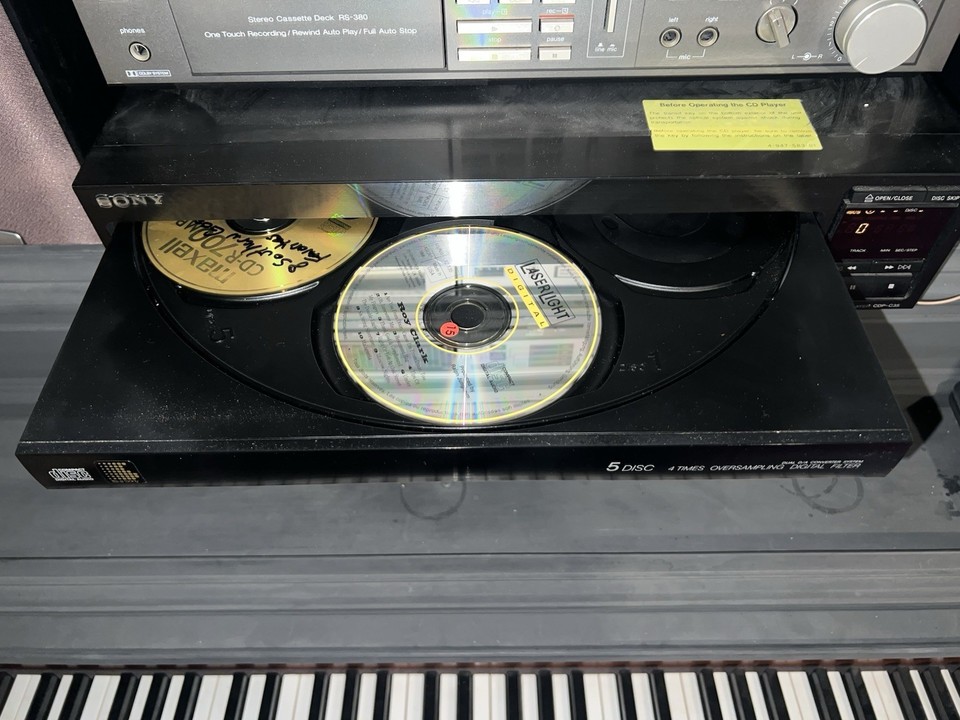 SONY CDP-C35 5-Disc Compact Disc CD Player. Tested And Working. | eBay