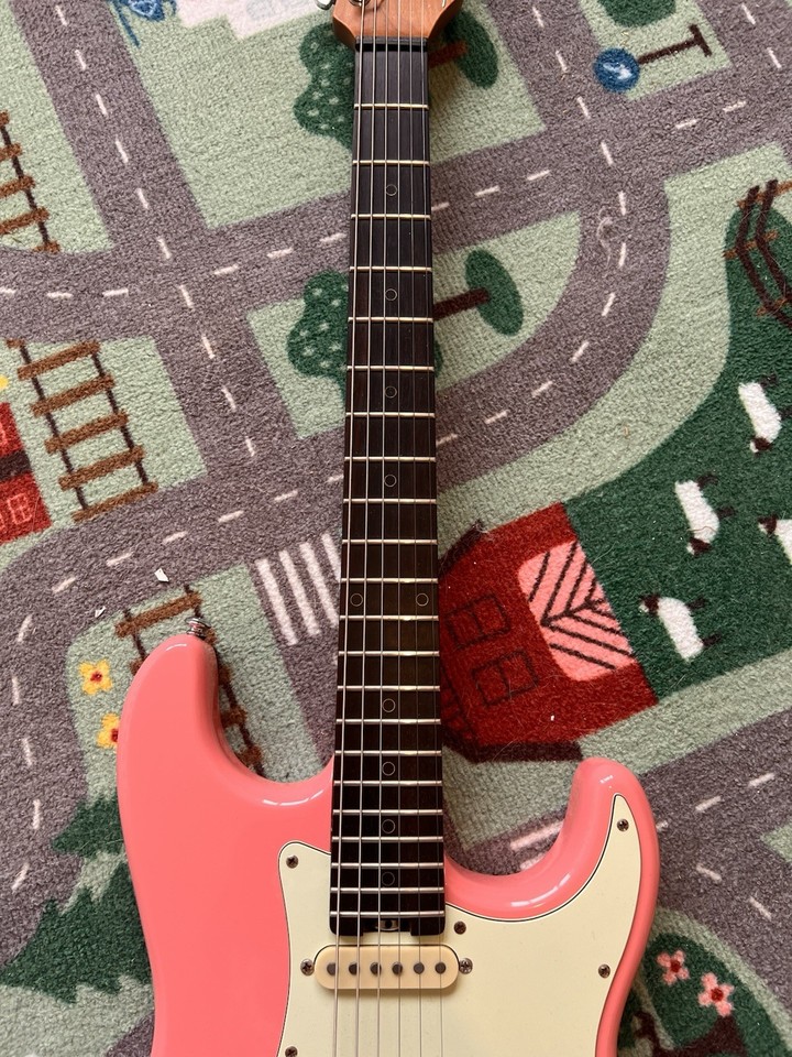Schecter Nick Johnston HSS Atomic Coral Pink Electric Guitar | eBay UK