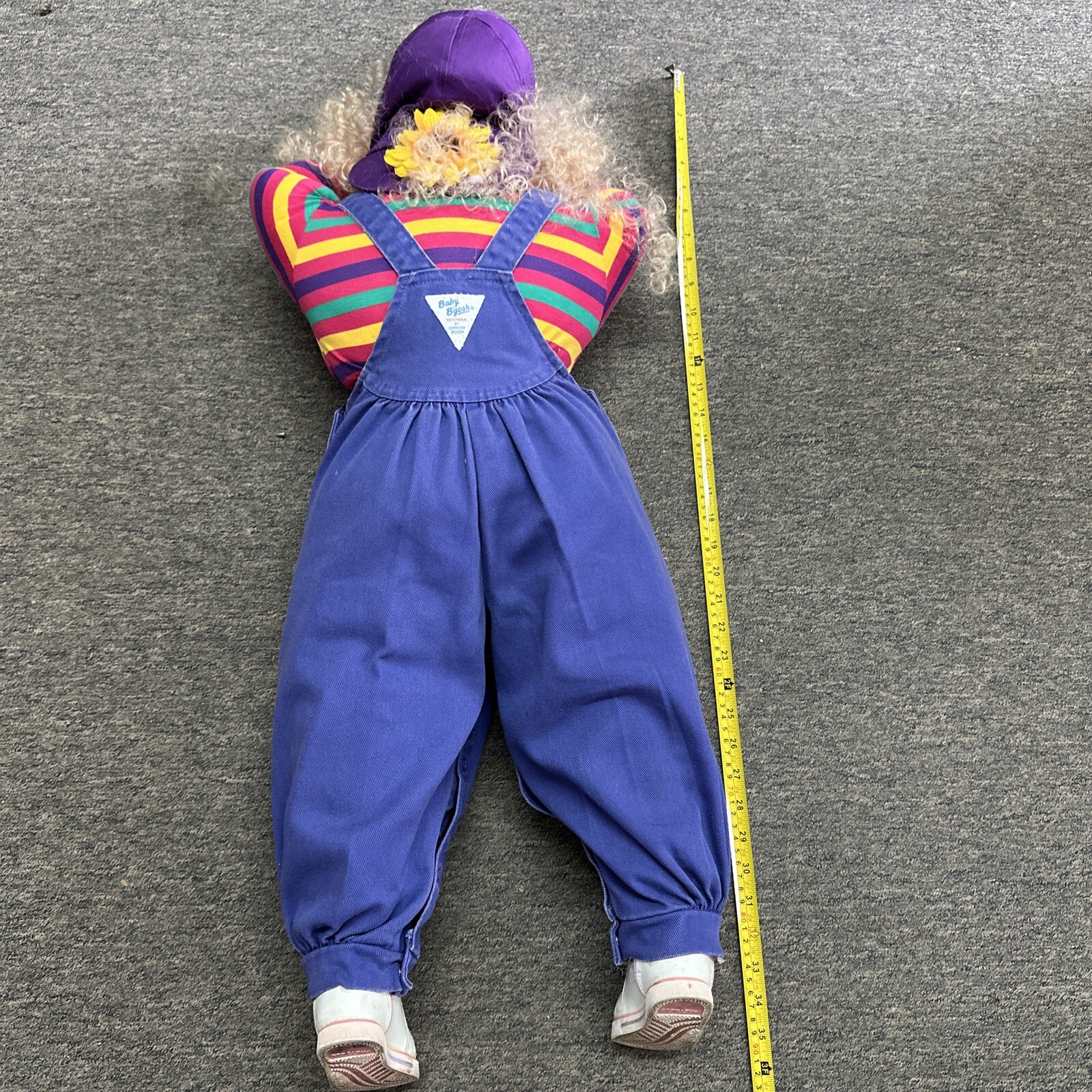 Vtg Time Out Baby B'Gosh Oshkosh Doll Hide n Seek Blue Overalls ...