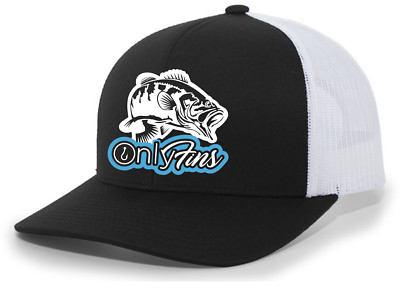 Heritage Pride Funny Parody Bass Fish Only Fins Mens Snapback Trucker ...